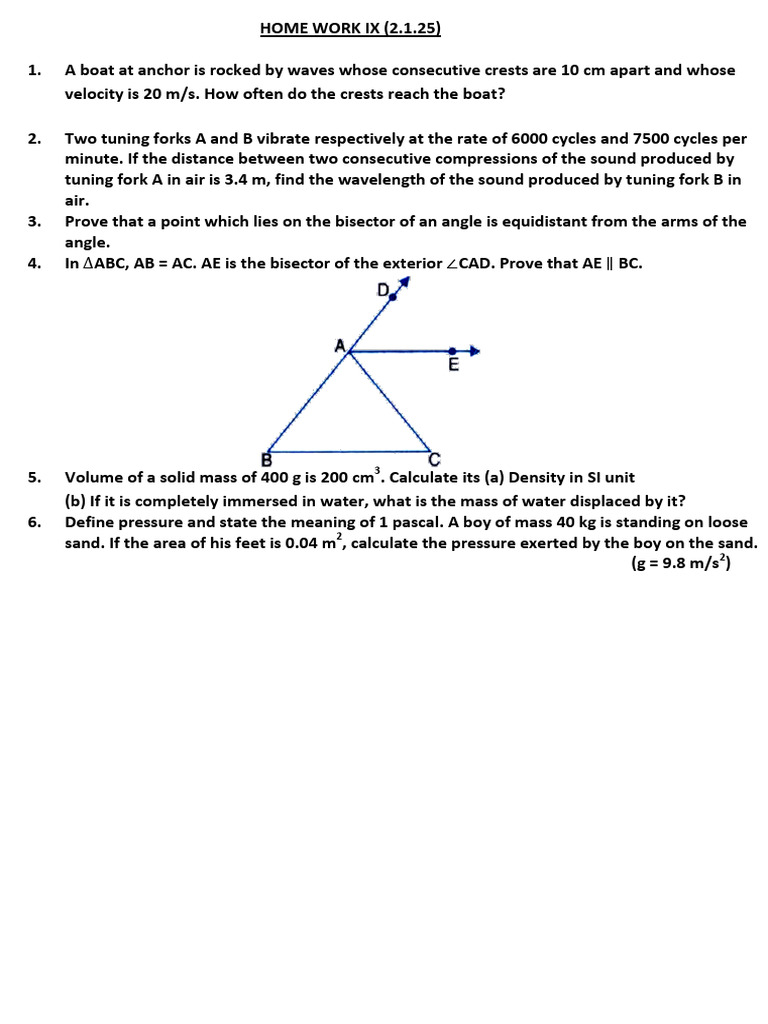 Physics Homework Problems and Solutions | PDF