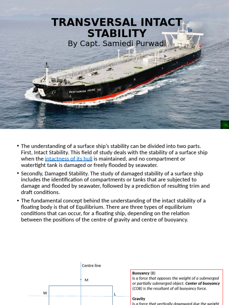 Understanding Ship Intact Stability | PDF | Buoyancy | Mechanics