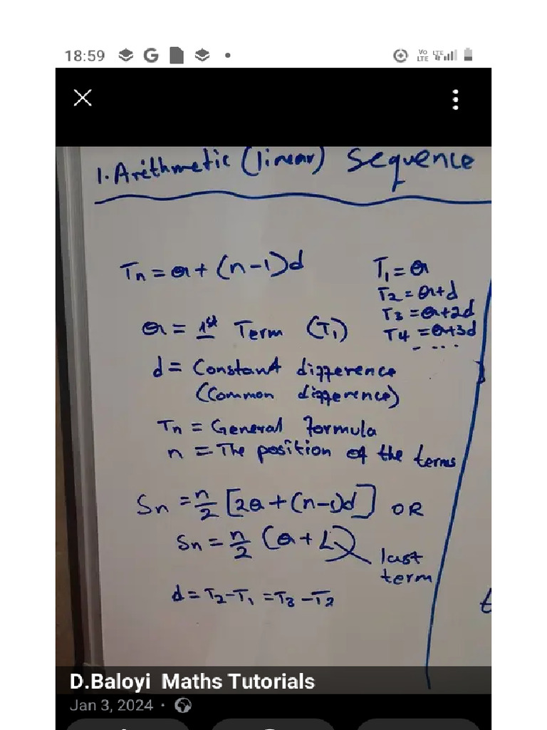 Arithmetic and Geometric Sequence | PDF