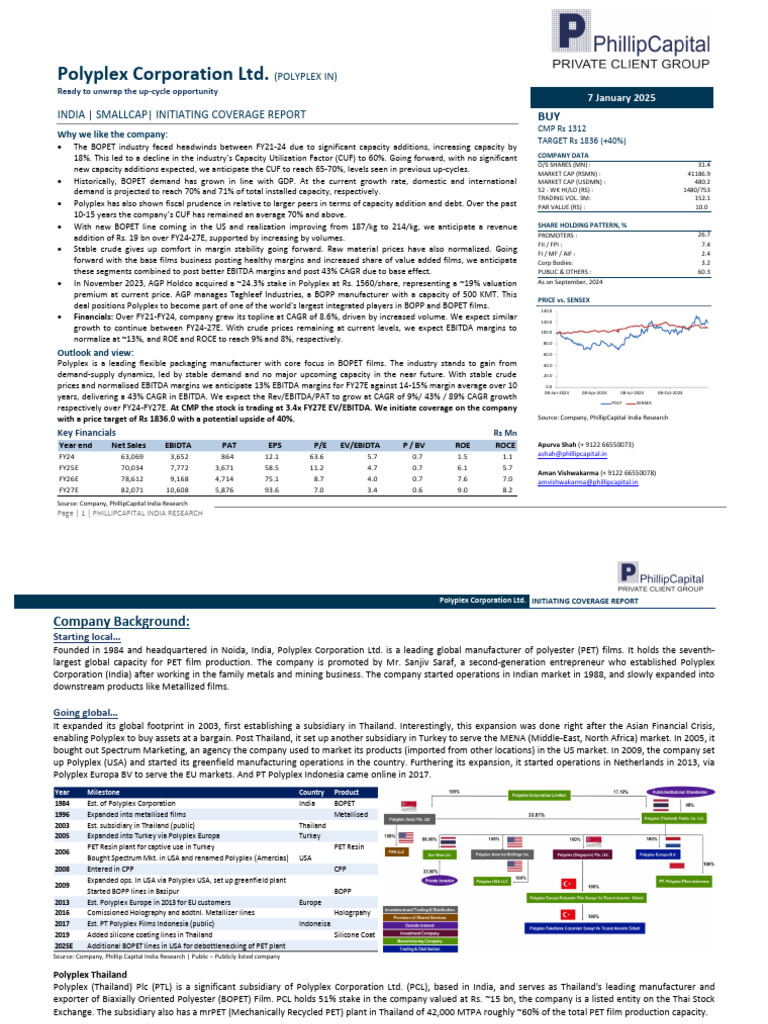 PC Polyplex Corporation LTD Initiating Coverage Report 20250107101519 ...
