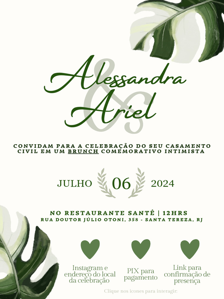 Convite - Ale e Ariel | PDF