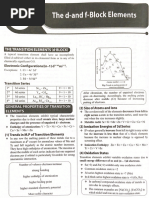 D and F Block Notes From ALLEN | PDF | Transition Metals | Metals