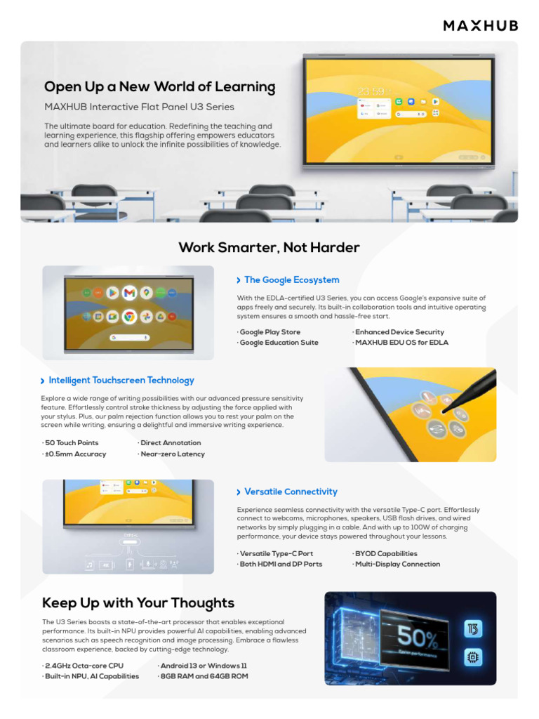 MAXHUB-Education-U3 | PDF | Consumer Electronics | Computer Hardware