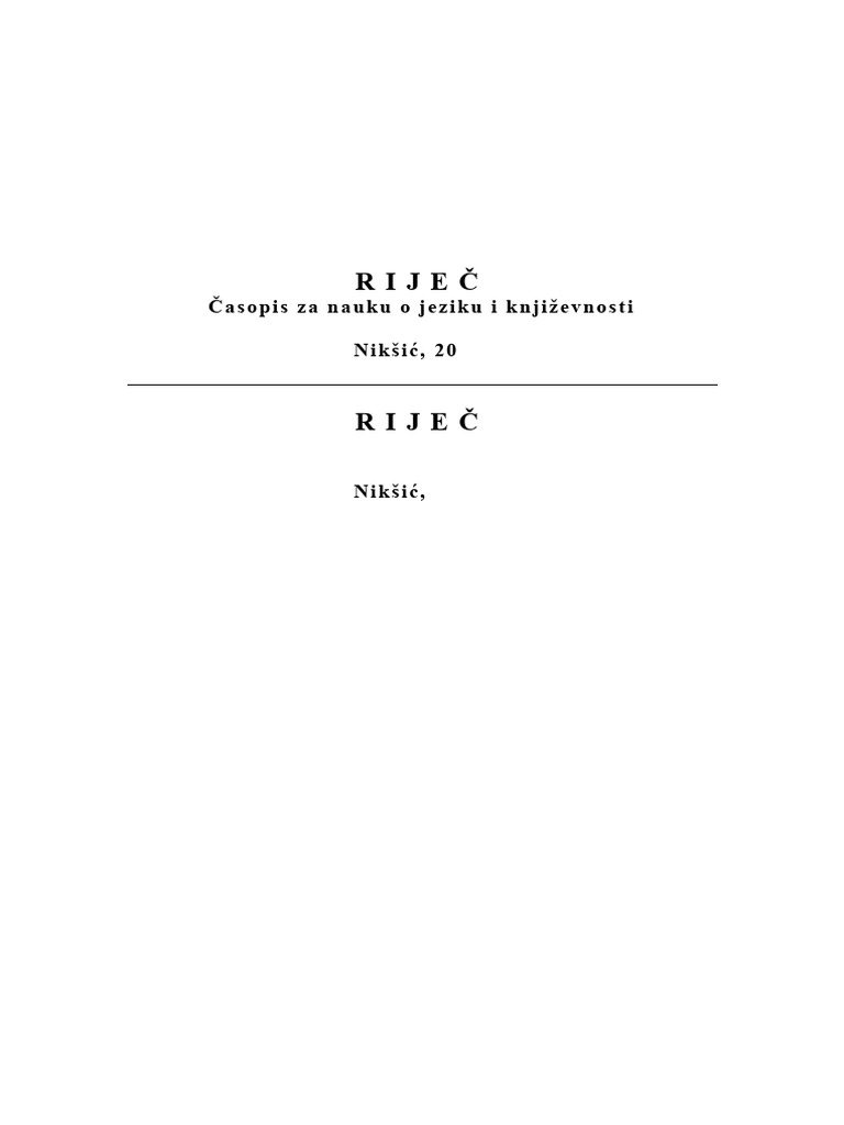 Rijec 12 | PDF