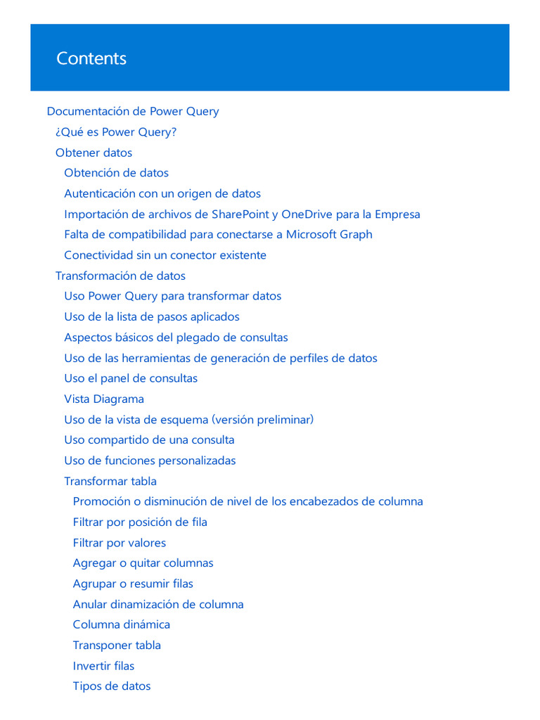 Manual Oficial de Power Query | PDF | Archivo de computadora | Autenticación