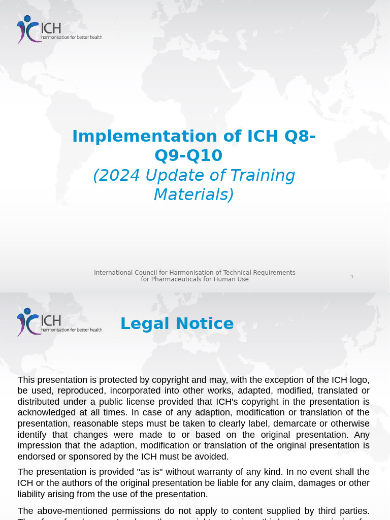 ICH Updated Q8Q9Q10 Training Materials 2024 0804 0 | PDF | Risk ...