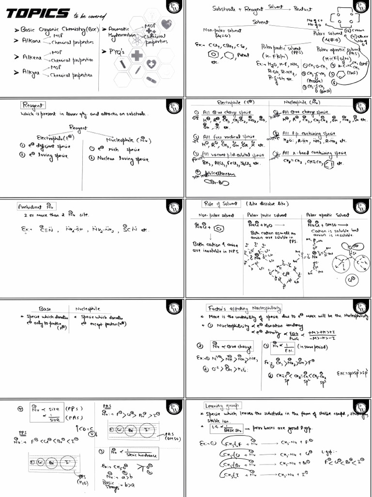 Organic Chemistry Notes (3 CH) | PDF
