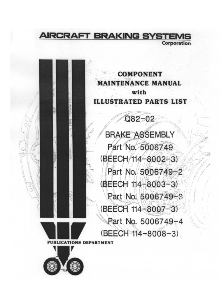 Brake Assembly 5006749 Manual Updates | PDF | Rivet | Wear