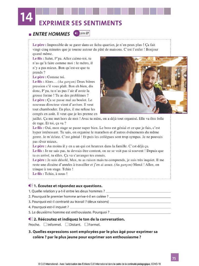 Comm - en - Dialogues - A2b1 - ch.14 Exprimer Ses Sentiments | PDF