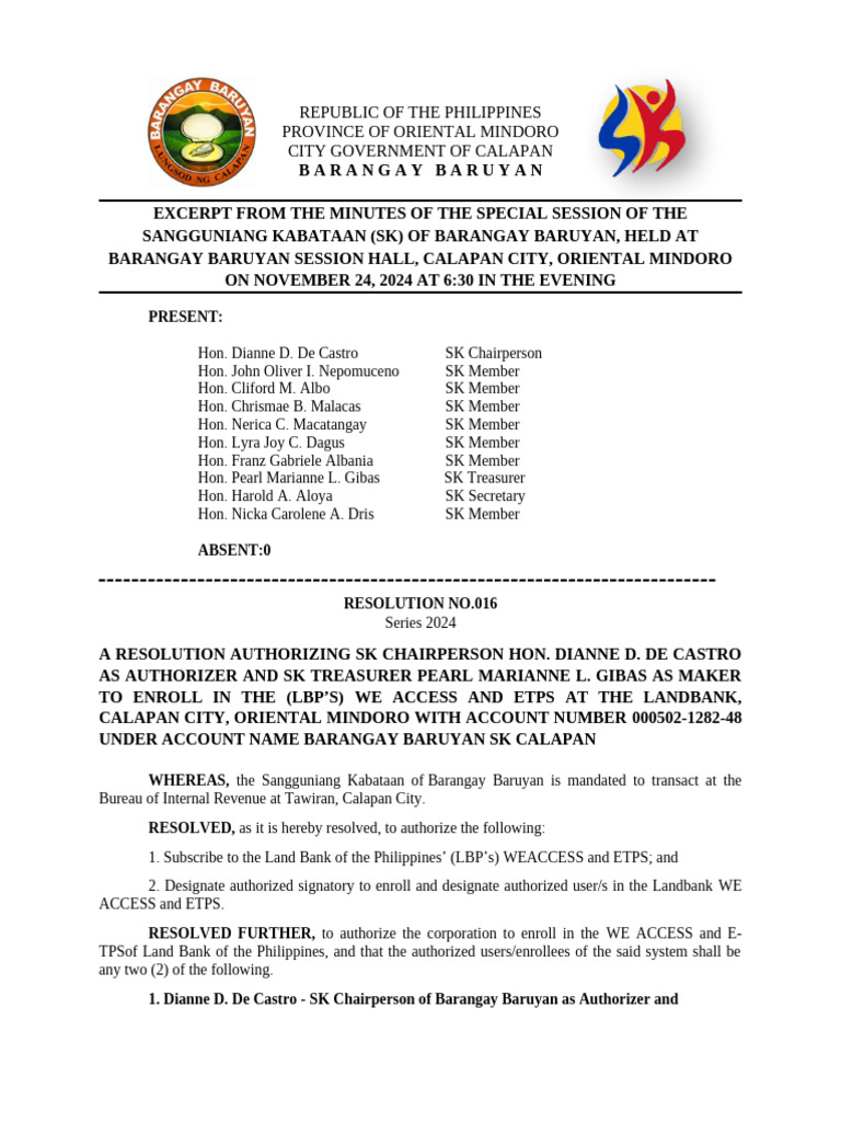 RESOLUTION-016-letter of Intent Weaccess | PDF