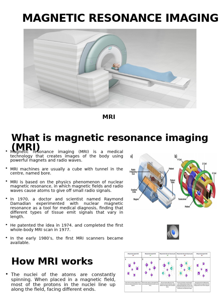 Magnetic Resonance Imaging (MRI) | PDF | Magnetic Resonance Imaging | Medical Imaging