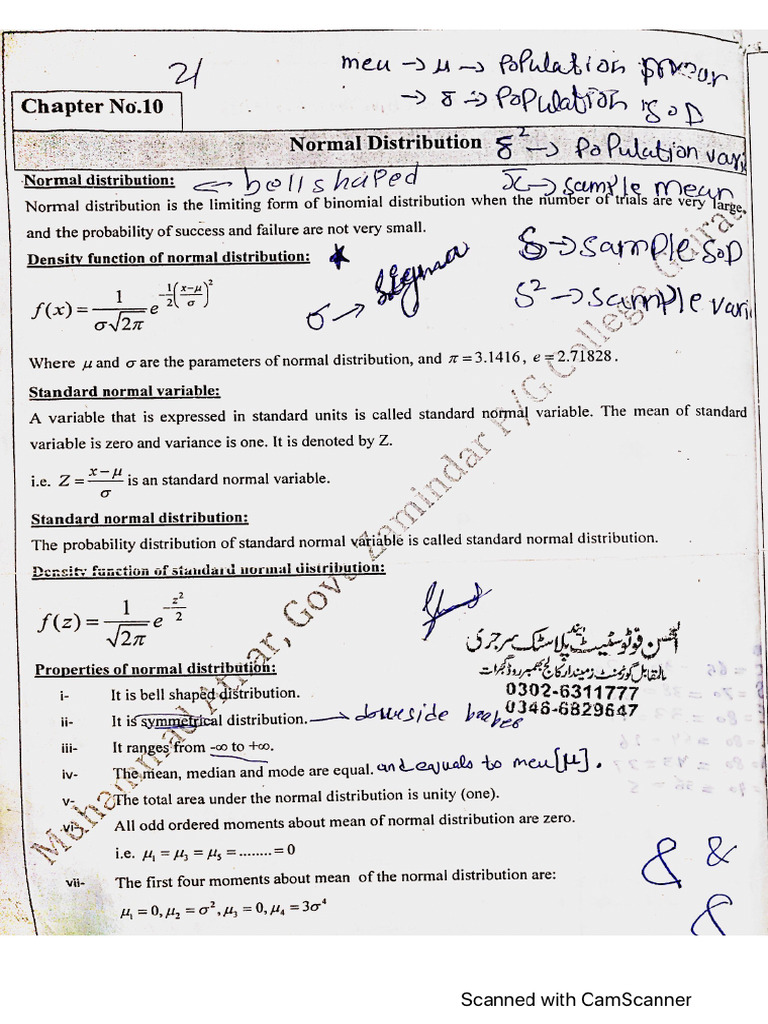 Class 12th Statistics FBISE/Punjab Definitions Formulas | PDF