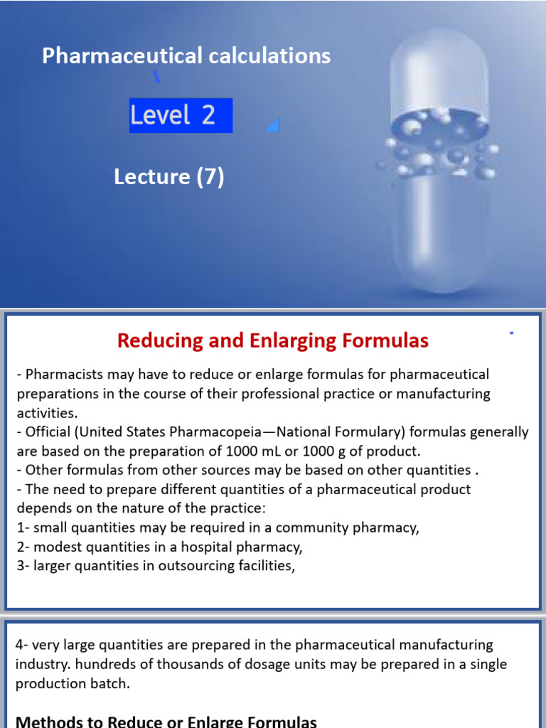 pharmaceutical calculation 7_250117_190015 | PDF | Zinc | Pharmacy