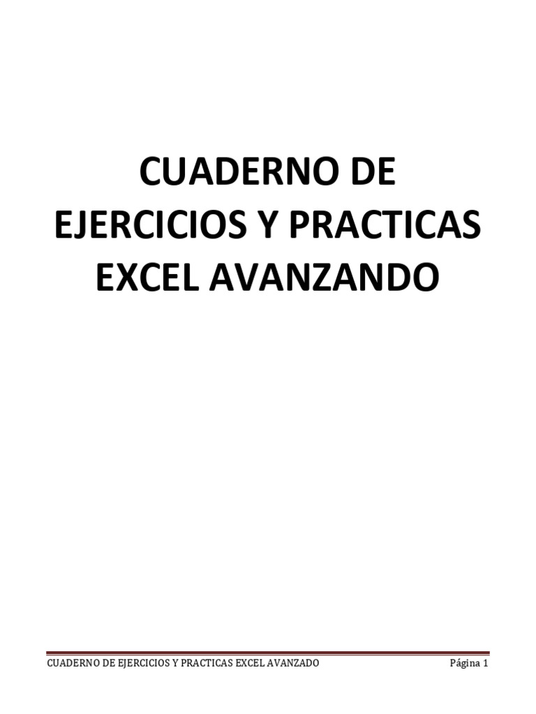 Ejercicio de Excel Avanzado - Parte 2 | PDF