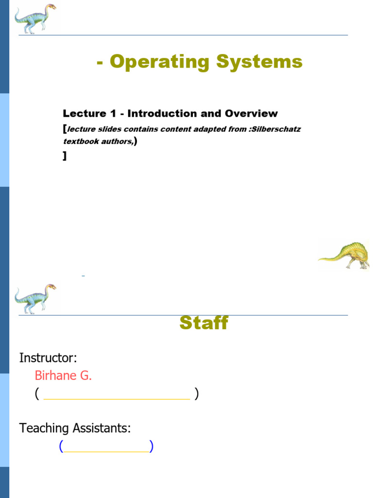 ch1 (1) (1) | PDF | Operating System | Computer Data Storage