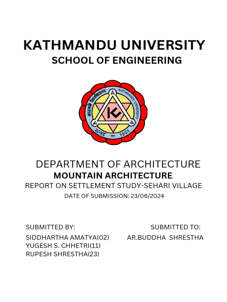 12-Sehari Village - Siddhartha - Yugesh - Rupesh - Report | PDF | Concrete | Wall