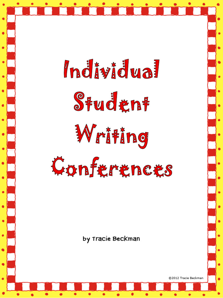 Individual Writing Conference Forms-1 | PDF | Word | Sentence (Linguistics)
