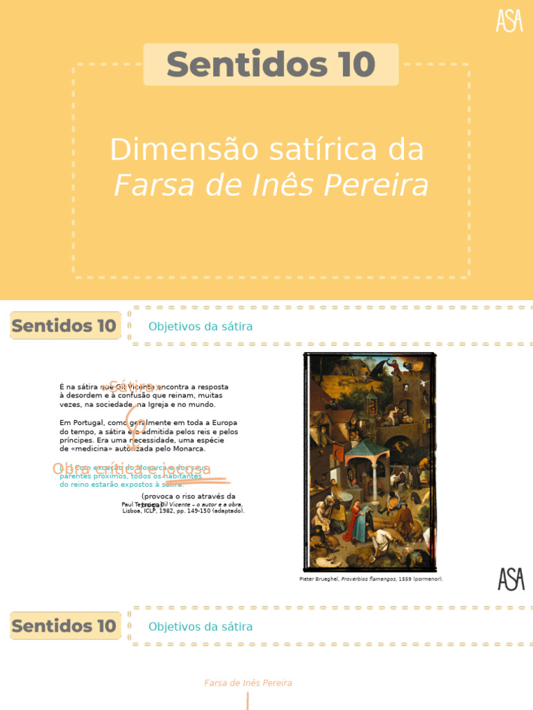 Sátira e Crítica na Farsa de Inês Pereira | PDF | Sátira