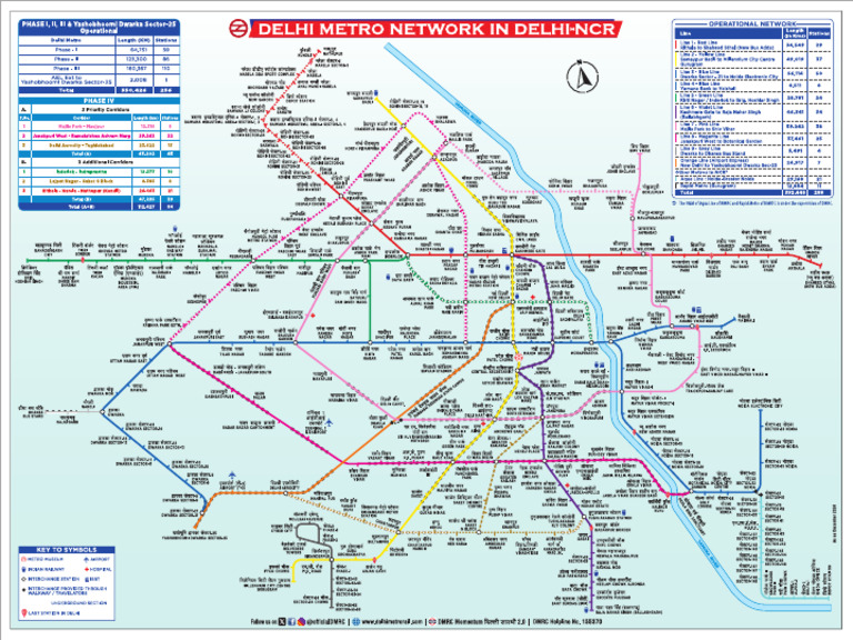 DMRC Network Map December 2024 Bilingual.52adb9ae | PDF