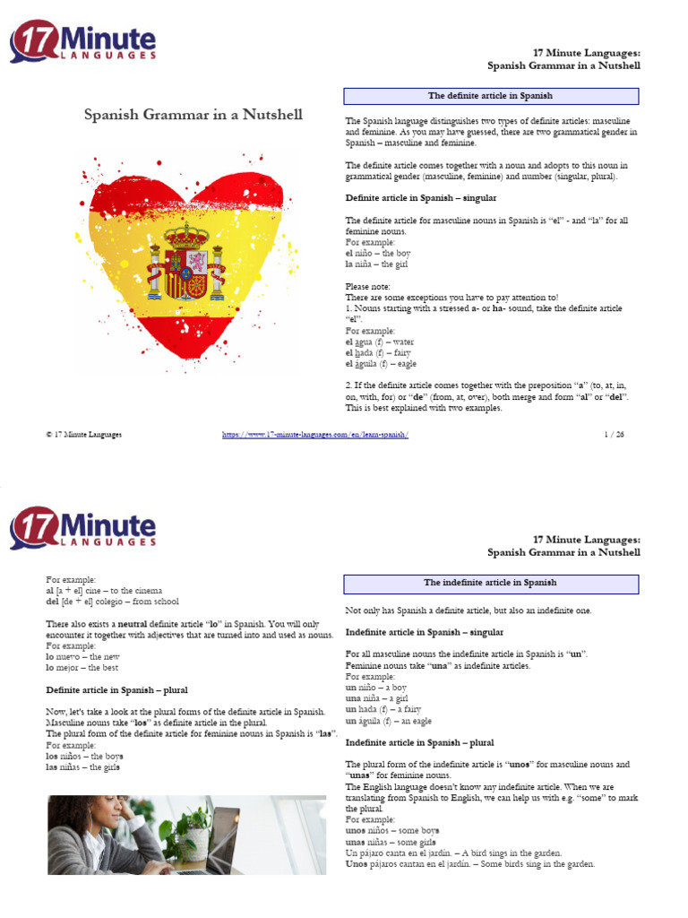 Spanish_Grammar | PDF | Grammatical Gender | Noun