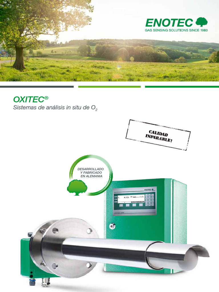 OXITEC-analizador O2 Insitu | PDF | Sensor | Gases