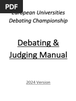 WUDC Debating & Judging Manual (Revised-November 2024) | PDF ...