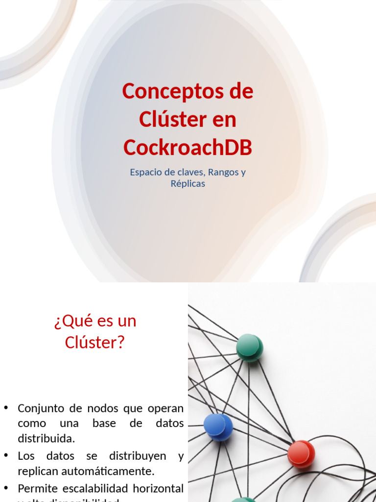 Conceptos Cluster CockroachDB | PDF