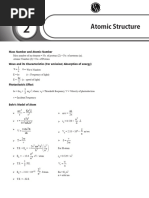 Atomic Structure Short Notes | PDF | Atomic Orbital | Energy Level
