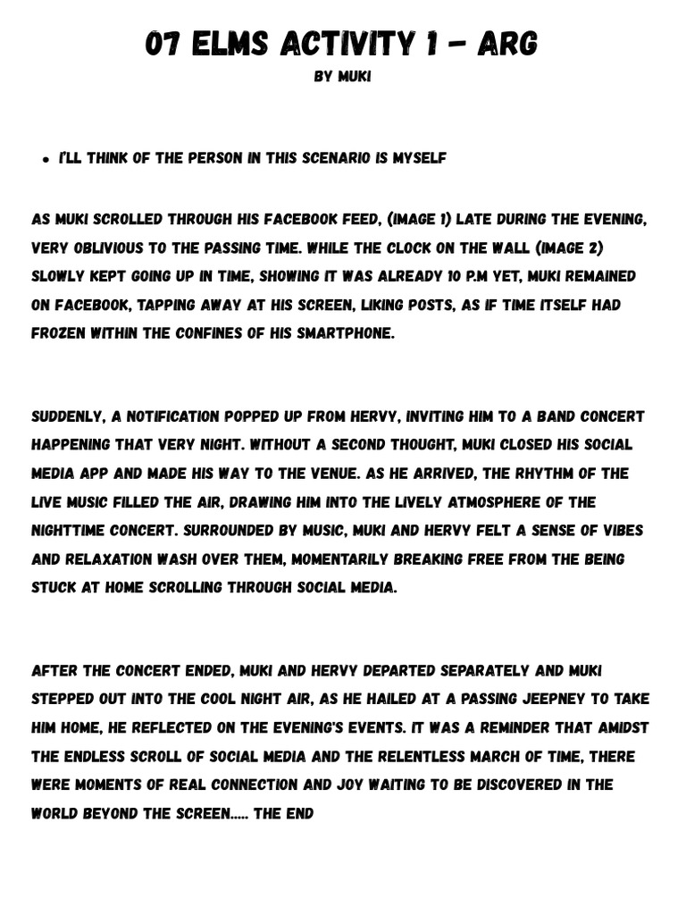 07 ELMS Activity 1 - ARG by Muki | PDF