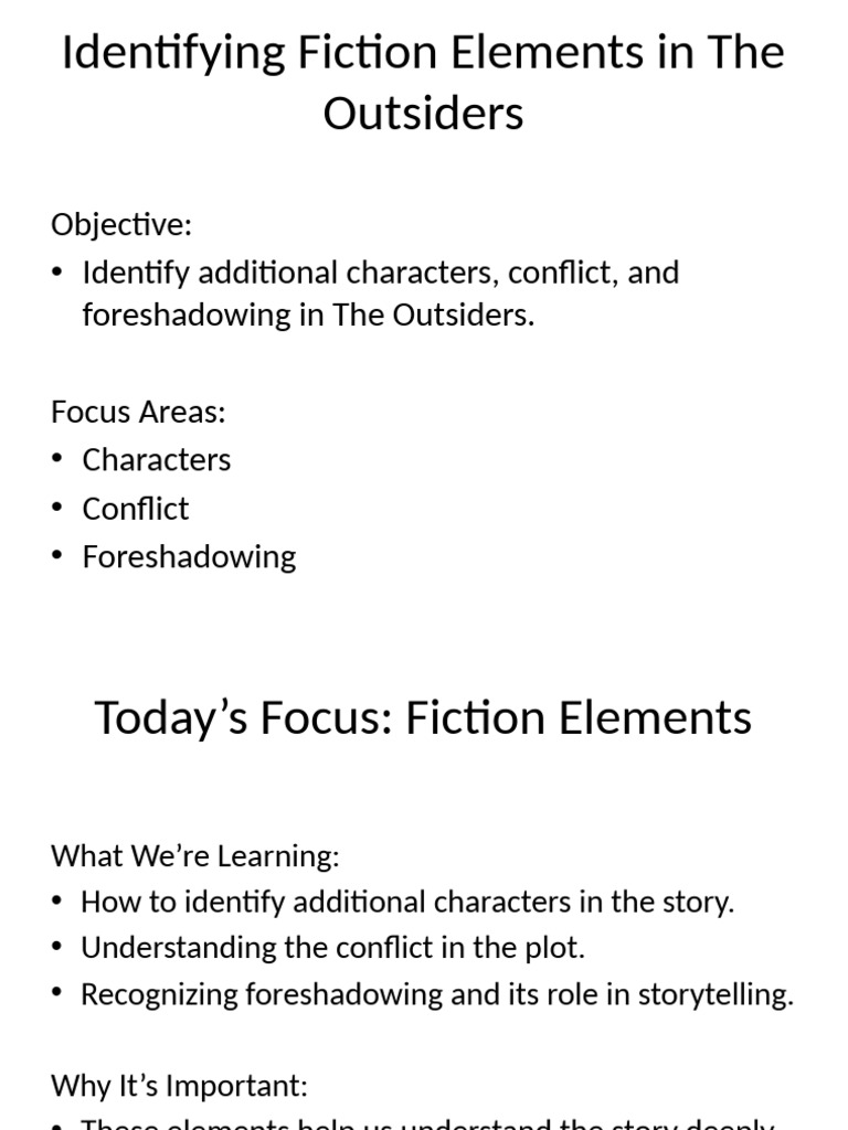 The Outsiders Lesson Presentation | PDF