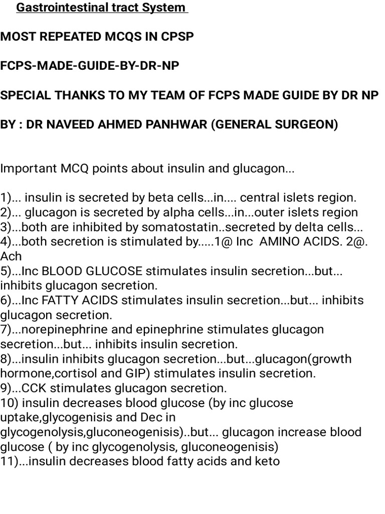 Gastrointestinal System - Notes by DR NP | PDF | Esophagus | Stomach
