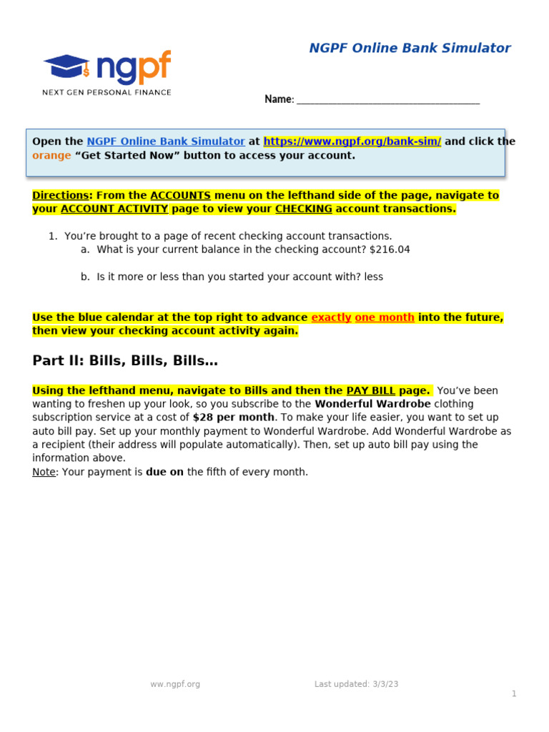 INTERACTIVE_ Online Bank Simulator 2025 Shortened-e9cf2f-72e345 | PDF