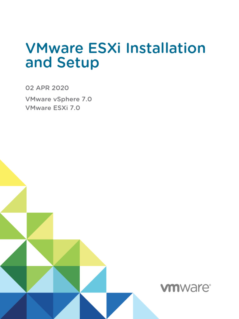 vsphere-esxi-70-installation-setup-guide (1) | PDF | Port (Computer Networking) | Booting