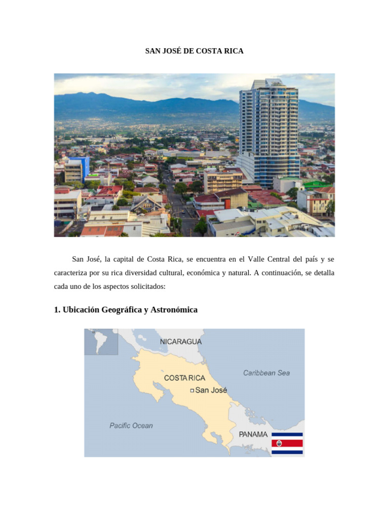 SAN JOSÉ DE COSTA RICA | PDF | Costa Rica