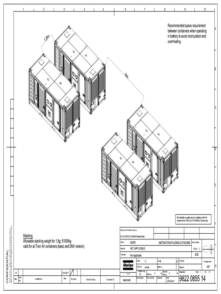 Installation Instructions Placing and Stacking Instruction Belgium 9822 ...