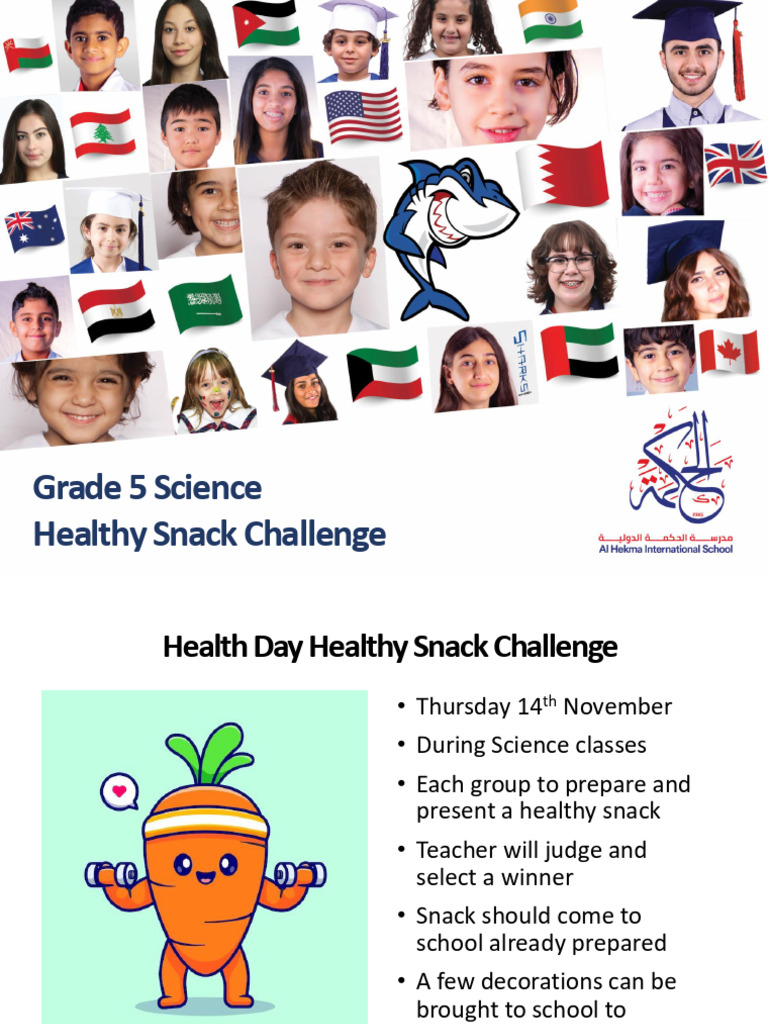 Grade 5 Healthy Snack Challenge-4 | PDF