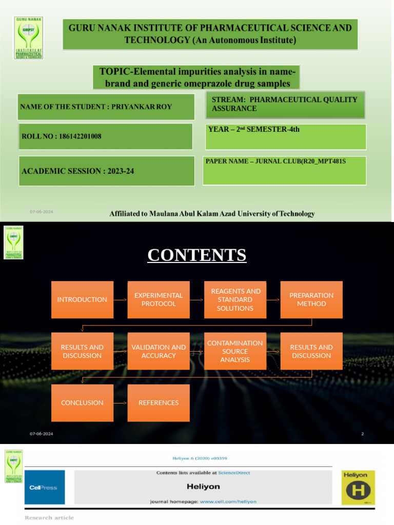 Priyankar Roy 186142201008 | PDF | Nitric Acid | Generic Drug