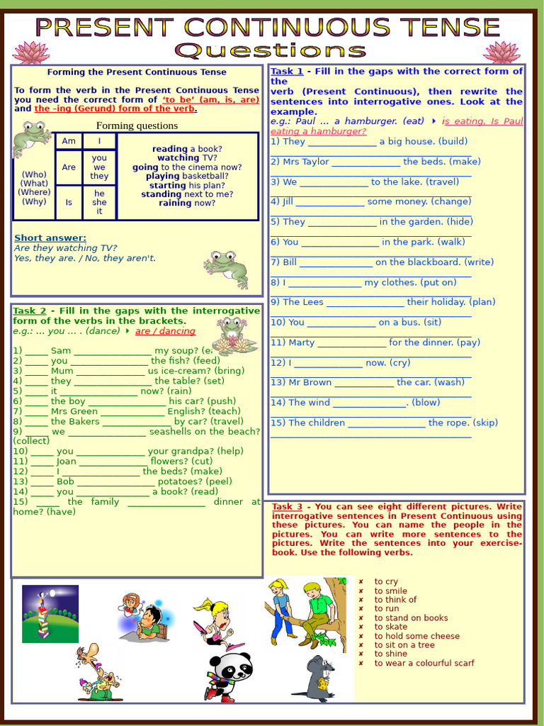 present-continuous-questions-2 | PDF