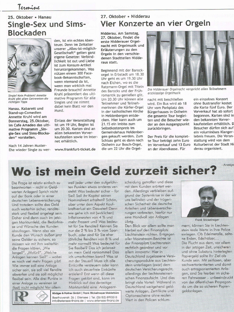 Wo Ist Mein Geld Zurzeit Sicher - SJ 1 | PDF