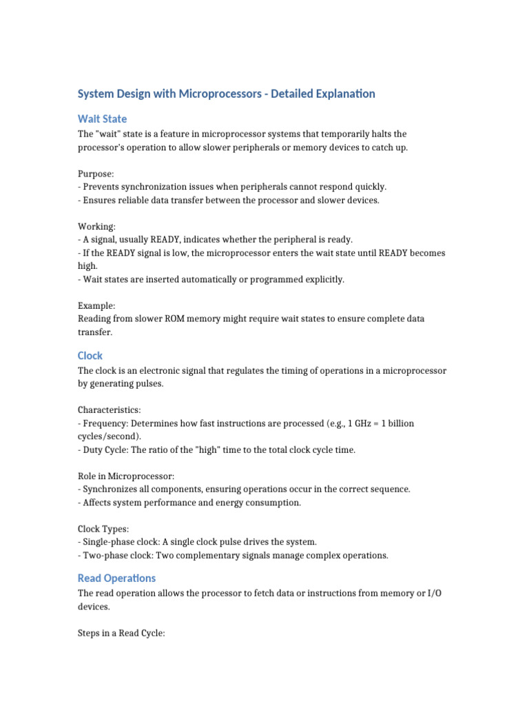 System_Design_with_Microprocessors | PDF | Central Processing Unit | Risk