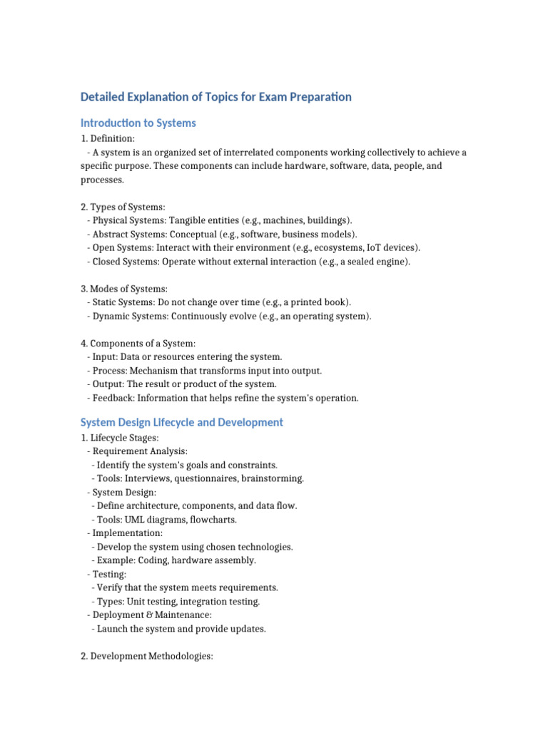 Detailed Explanation of Exam Topics | PDF | Central Processing Unit ...