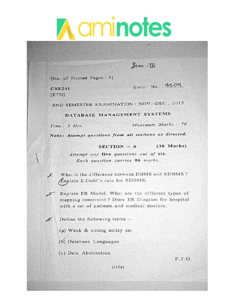 DBMS 2015-22 | PDF | Relational Model | Data Management Software