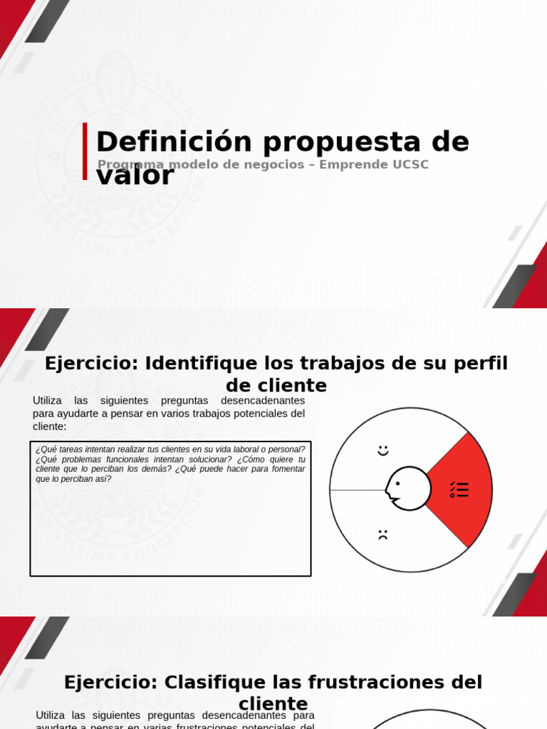 Ejercicios Propuesta de Valor 2023 | PDF