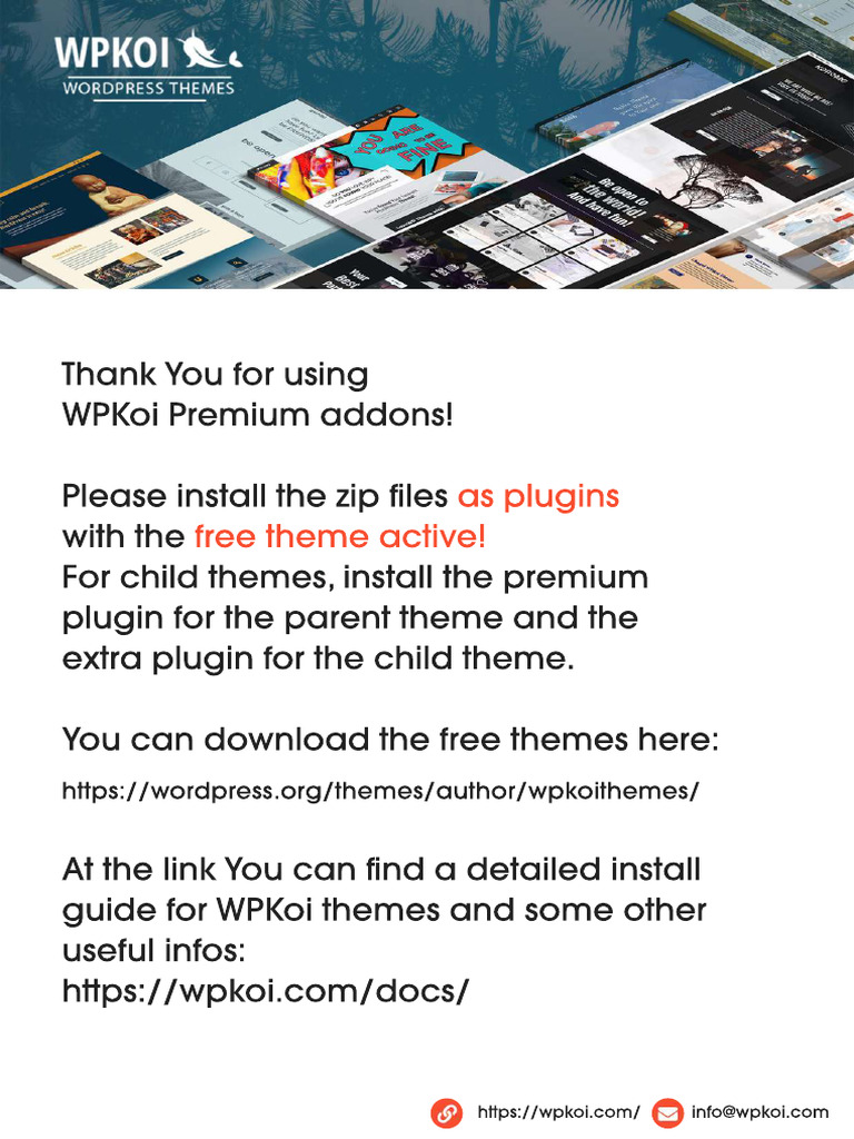 WPKoi Premium Addons Installation Guide | PDF