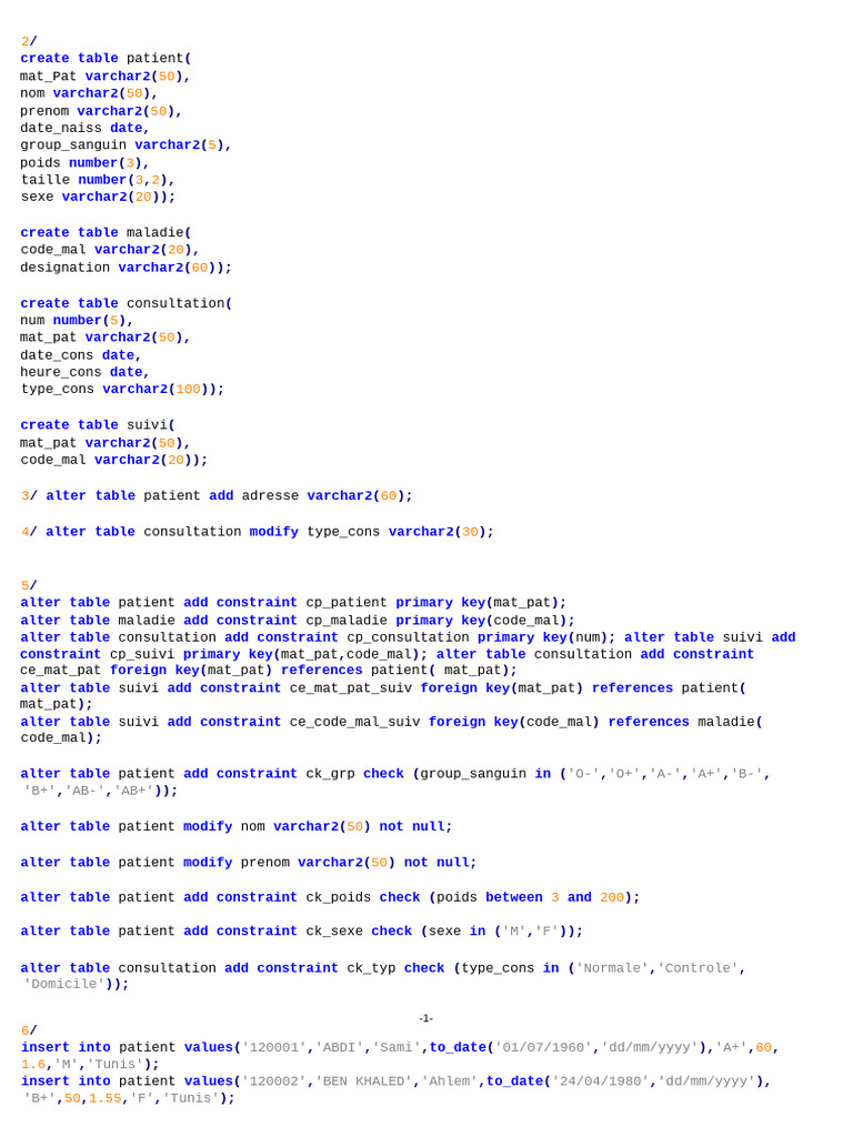 TP7Ex3Corrige.sql | PDF | Computer Data | Data Management