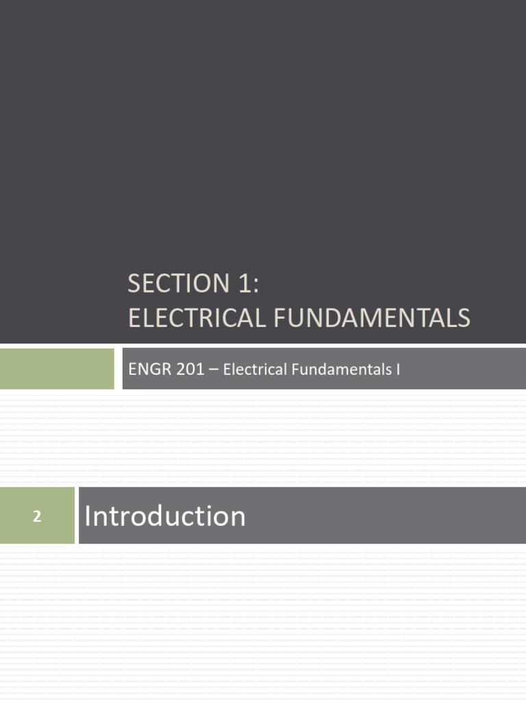 SECTION 1 Electrical Fundamentals | PDF | Electric Power | Amplitude