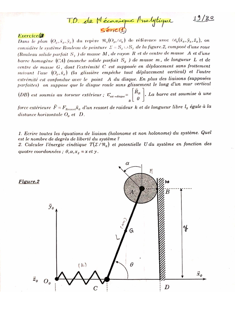 Corr TD1 analytique SMP S5 | PDF