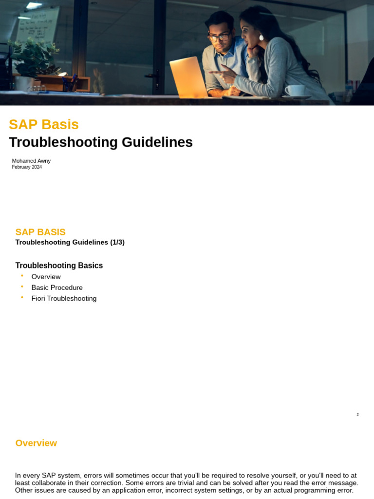 SAP Basis Troubleshooting | PDF | Databases | World Wide Web