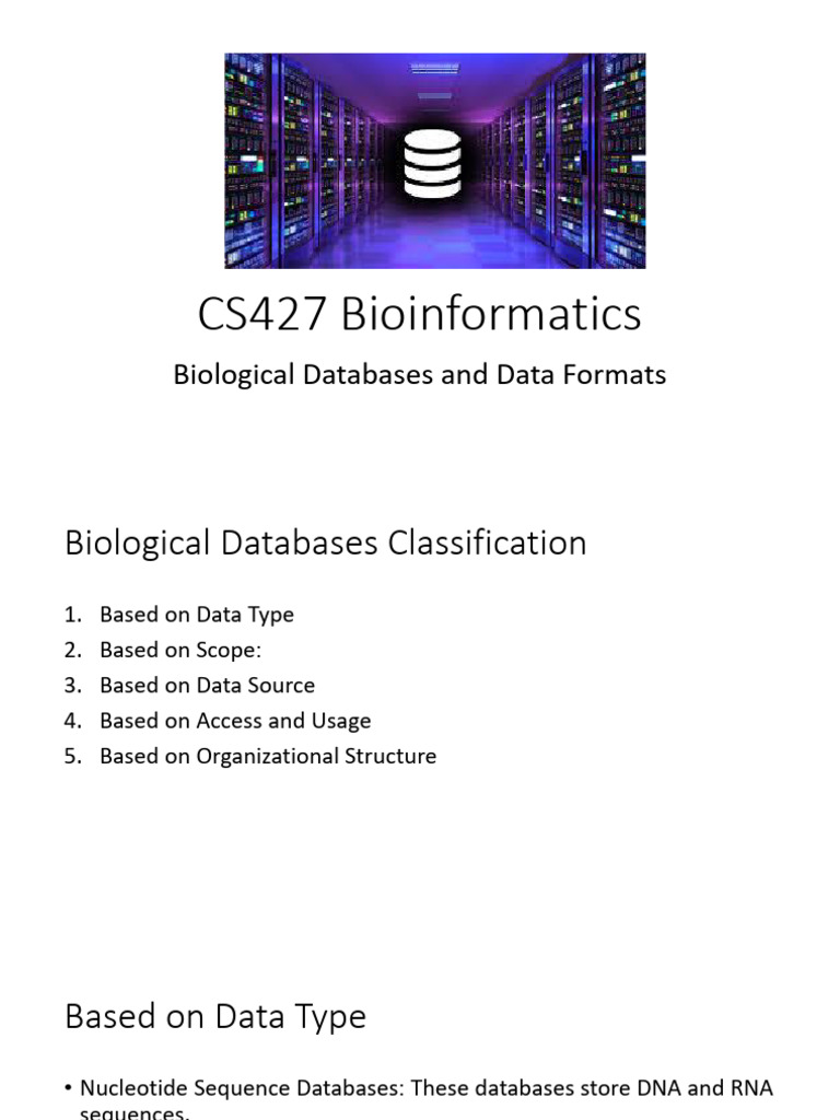 9. Biological Databases | PDF | National Center For Biotechnology ...