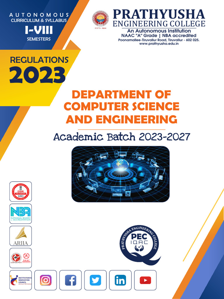 Regulation 23 Syllabus | PDF | Deep Learning | Artificial Intelligence